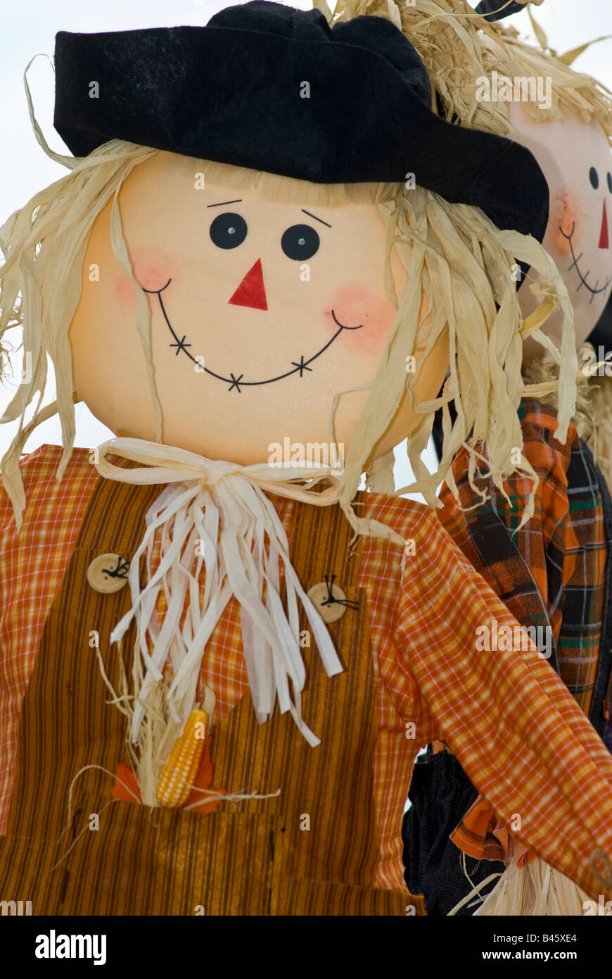 Scarecrows ready for fall celebrations Stock Photo - Alamy