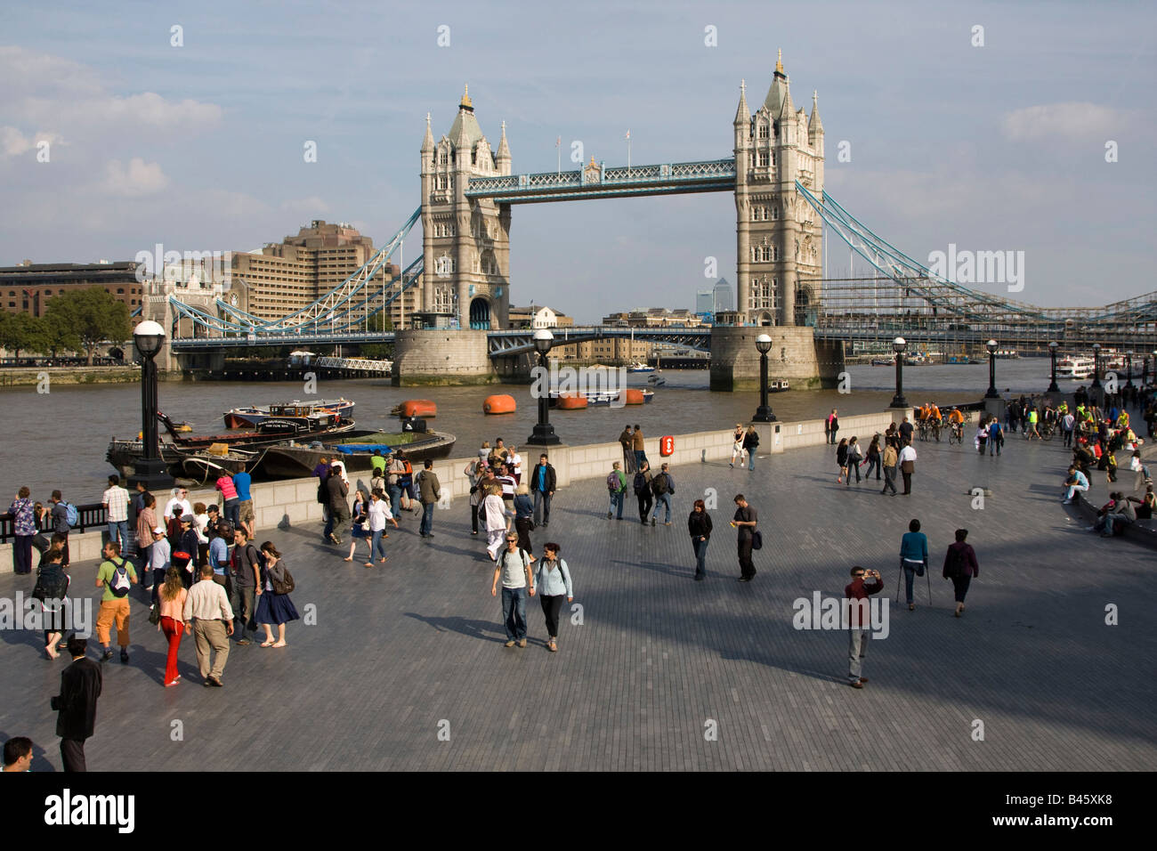 Tower Bridge is a combined bascule and suspension bridge in London ...