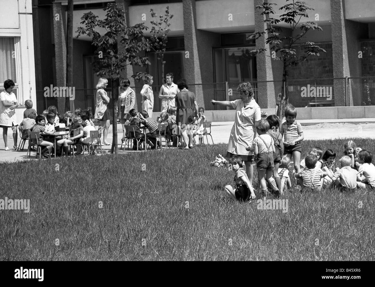 people, children, nursery school, East Berlin, 1973 Stock Photo - Alamy