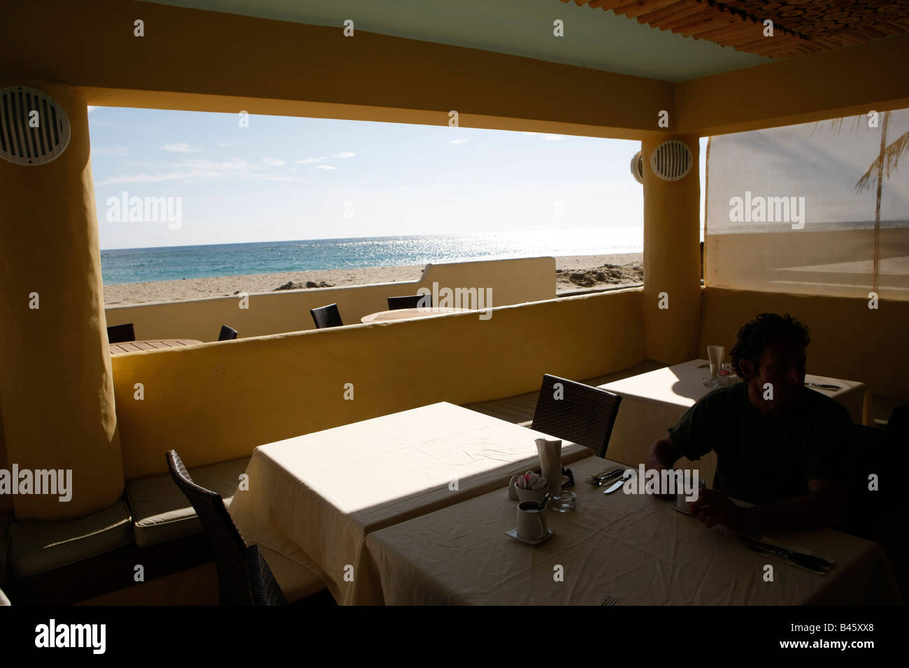 restaurant at kite beach hotel in the Dominican Republic Stock Photo ...