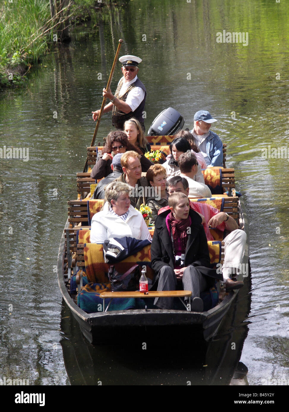 geography / travel, Germany, Brandenburg, Lübben, harbour, tub with ...
