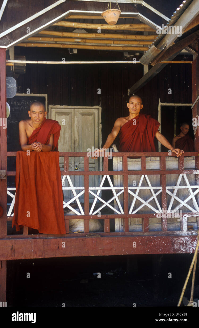 Buddhist monks in Burma, Asia Stock Photo - Alamy