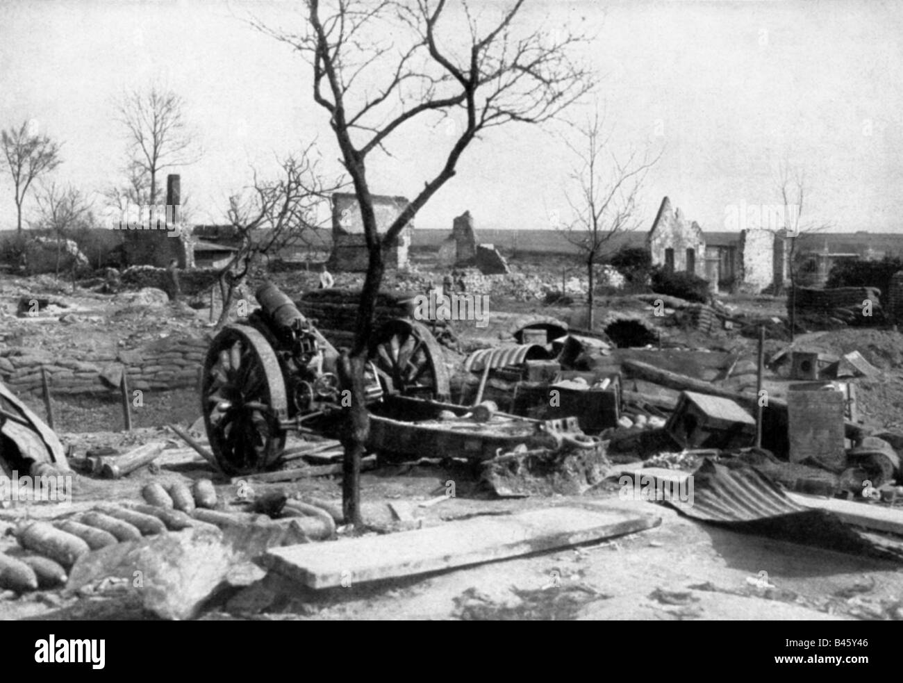 events, First World War / WWI, Western Front, German spring offensive ...