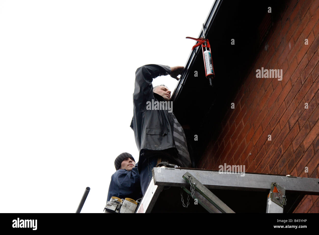 “Replacing Guttering” and “repairing roof” on a “Terraced House” in UK ...