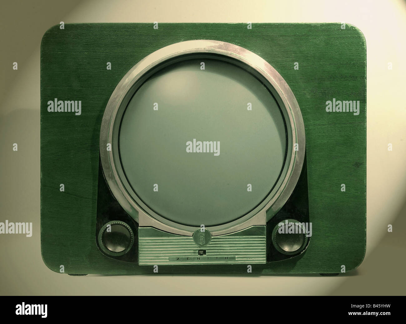 broadcast, television typ Zenith H2228R, green, USA, 1950 Stock Photo ...