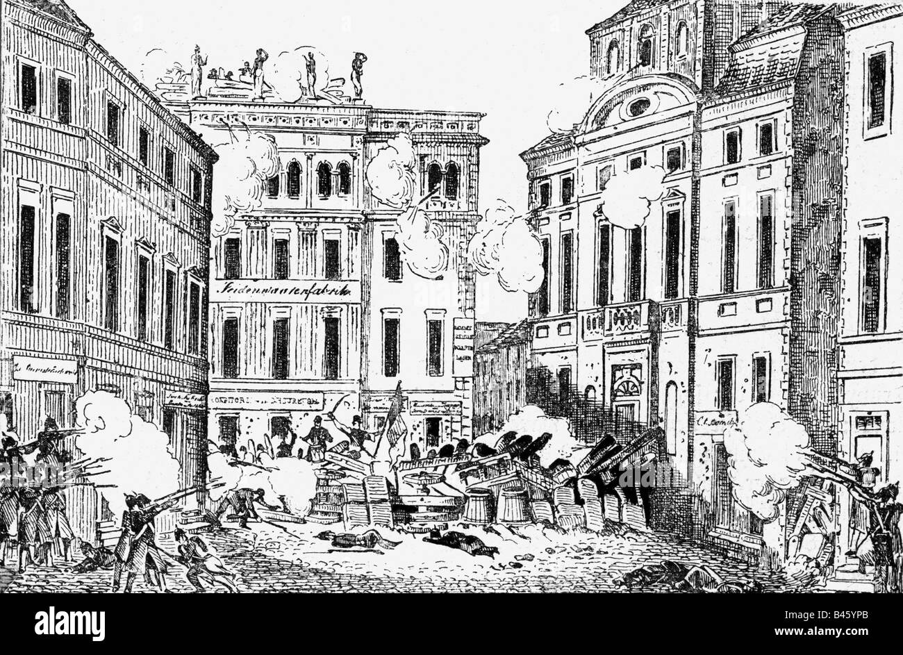 1848 revolution barricade hi-res stock photography and images - Alamy