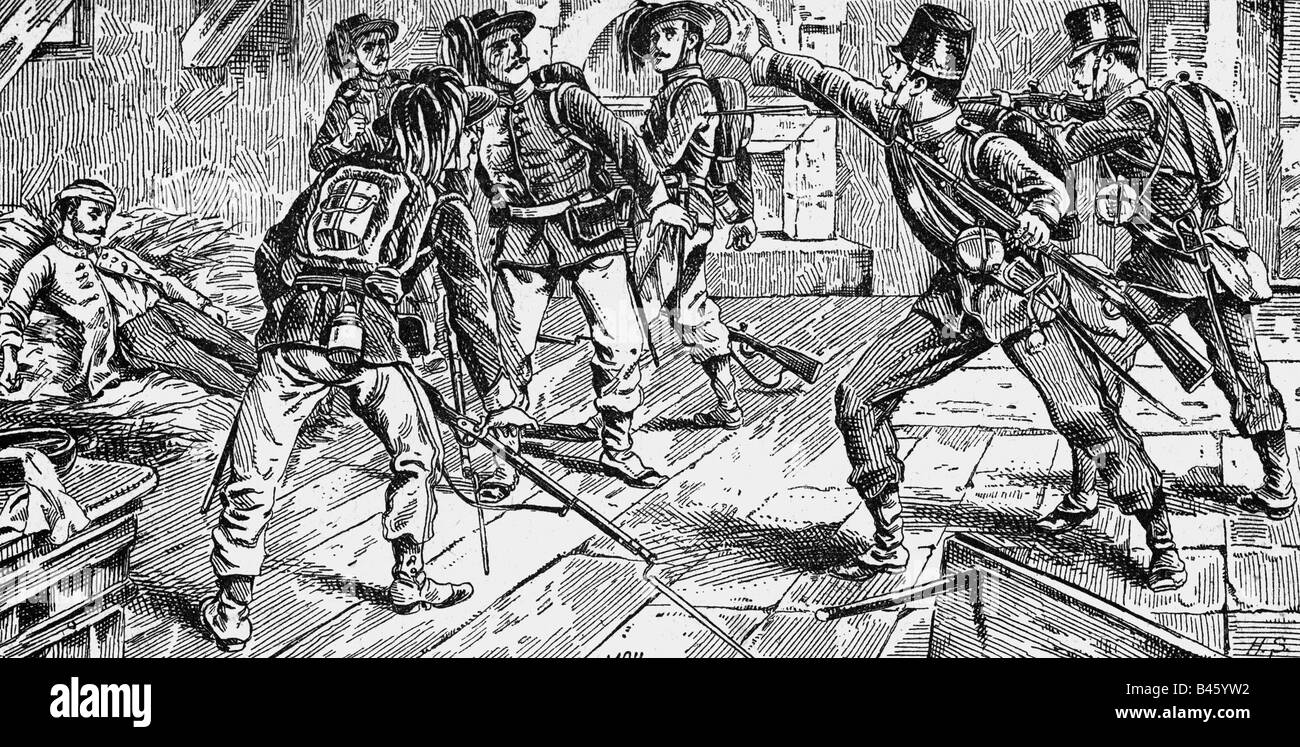 events, Austro-Prussian War 1866 Stock Photo - Alamy