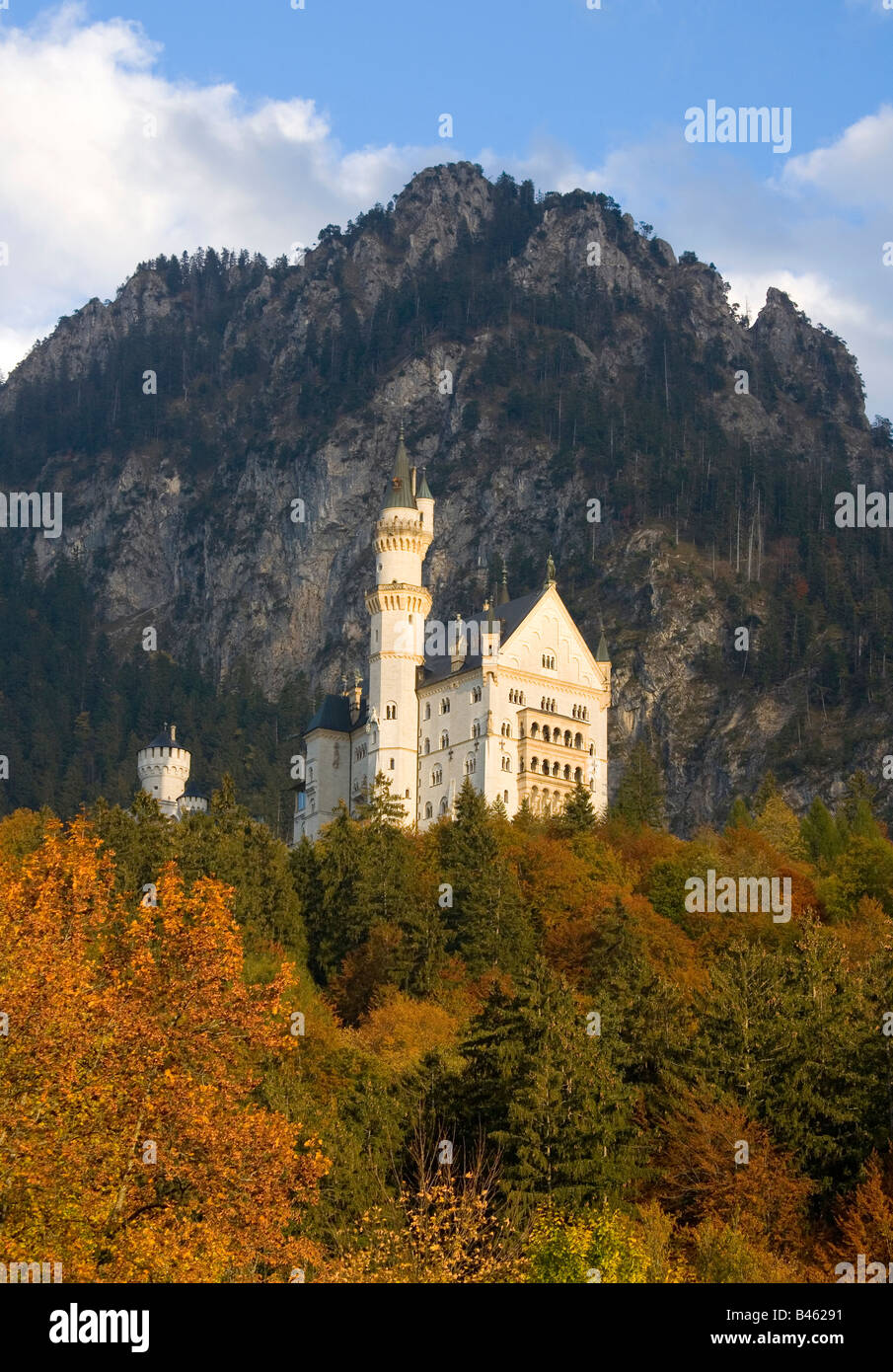 Neuschwanstein Castle at fall Bavaria Germany Stock Photo - Alamy