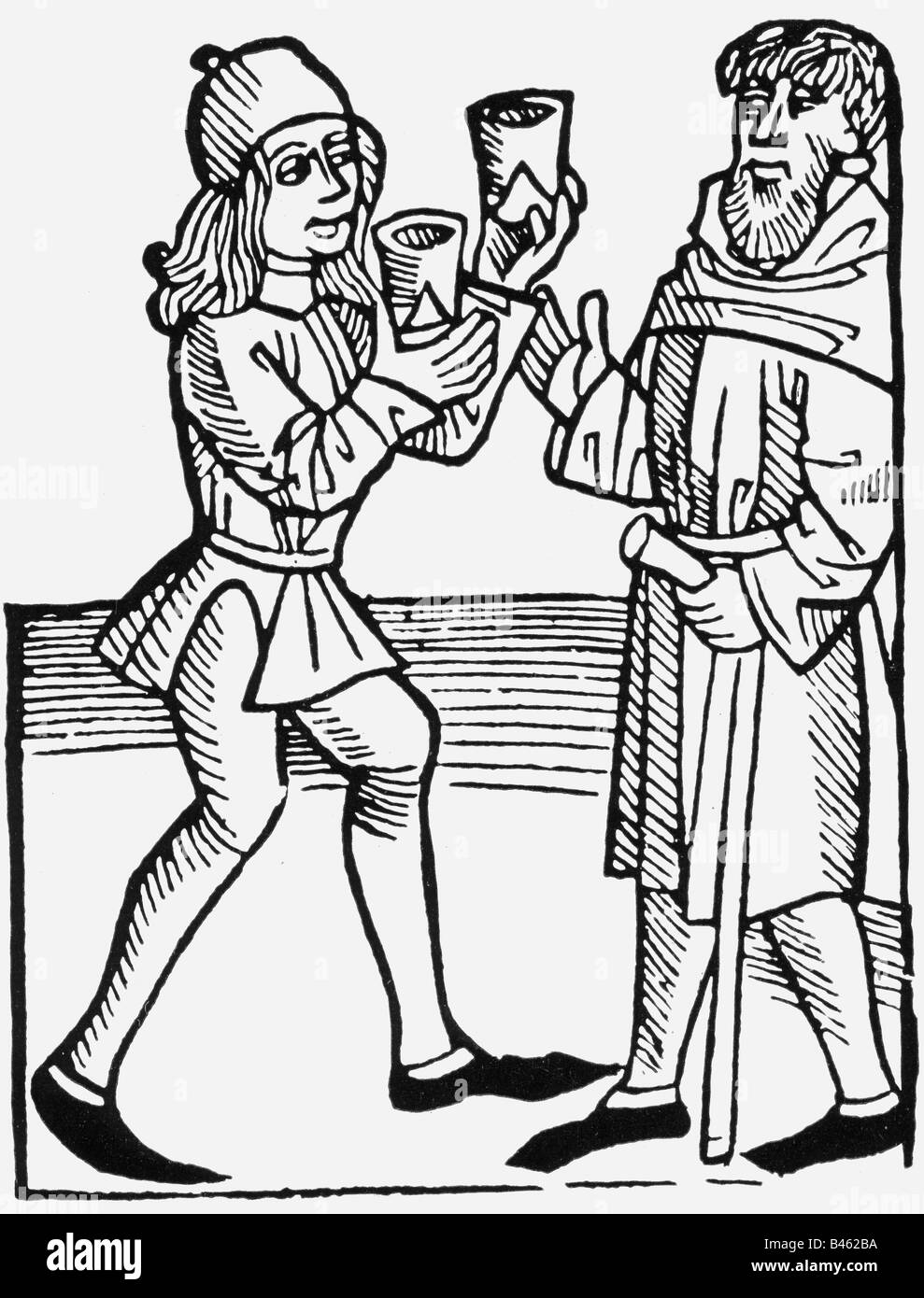 Medieval woodcut hi-res stock photography and images - Alamy