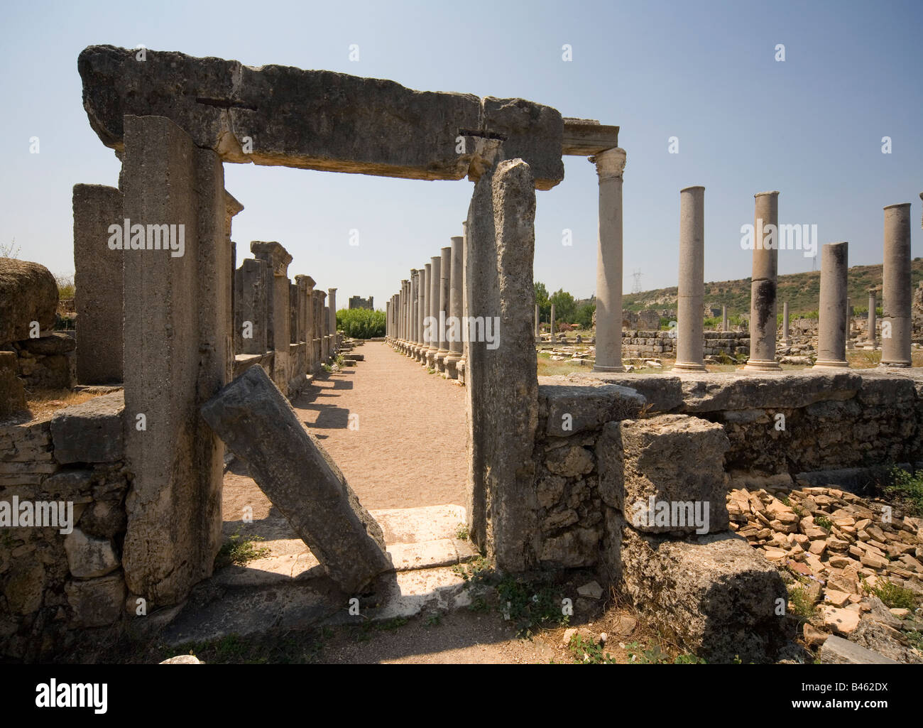 Ancient Perge ruins Turkey Stock Photo - Alamy