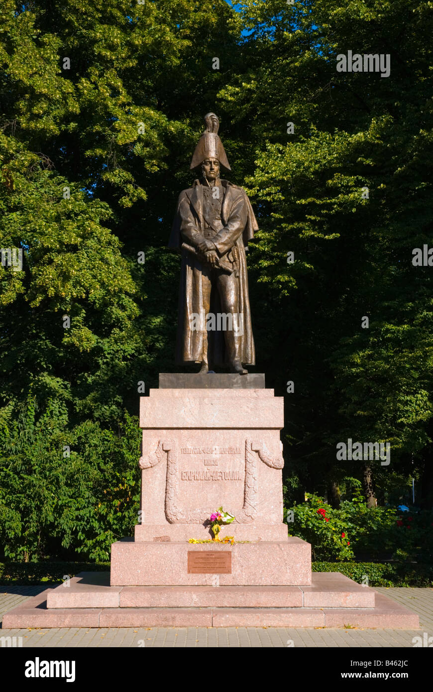 Statue of Field Marshall Prince Michael Barclay de Tolly along Brivibas ...
