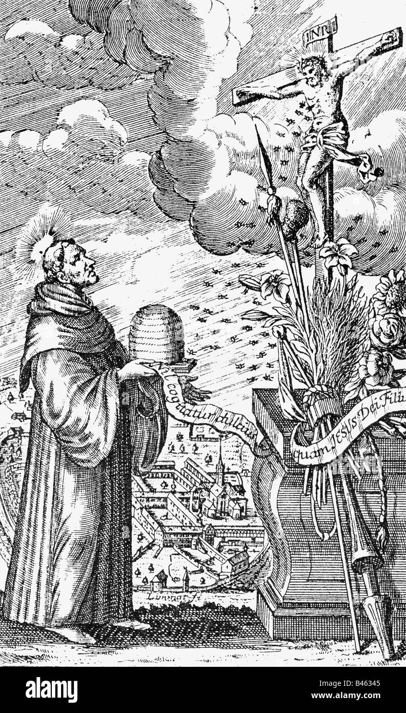 Bernard of Clairvaux, circa 1090 - 20.8.1153, French monk, saint, full ...