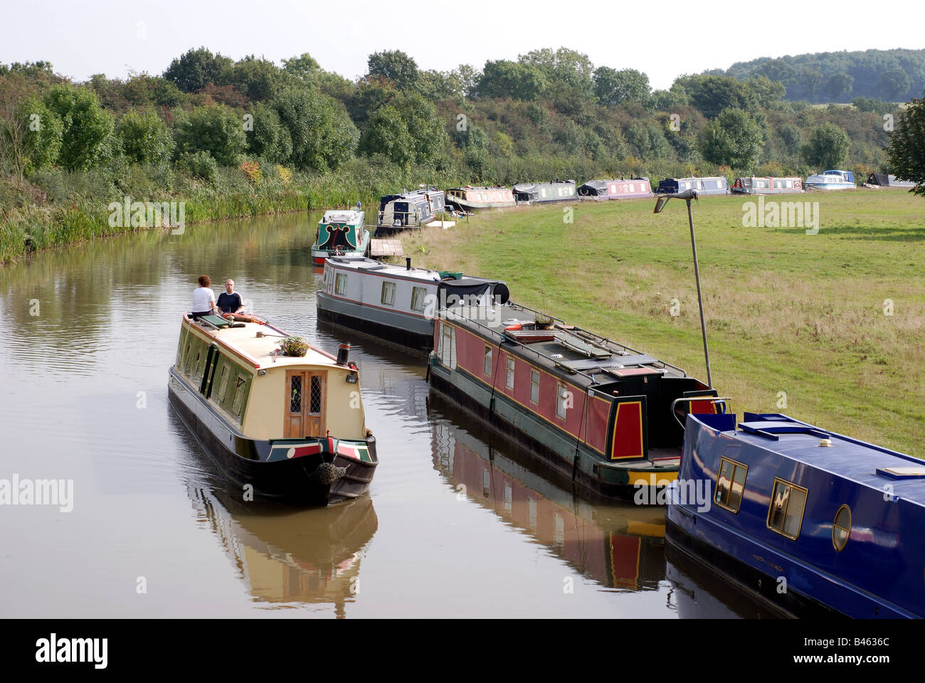 The Ashby Canal at Shackerstone, Leicestershire, England, UK Stock ...