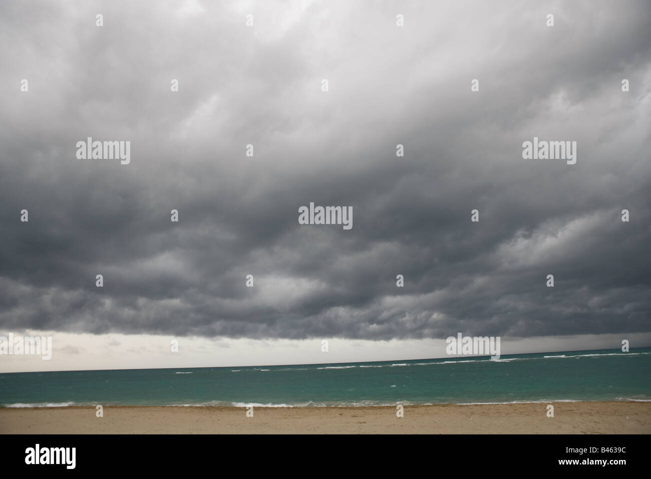 Tropical storm on a beach Stock Photo - Alamy