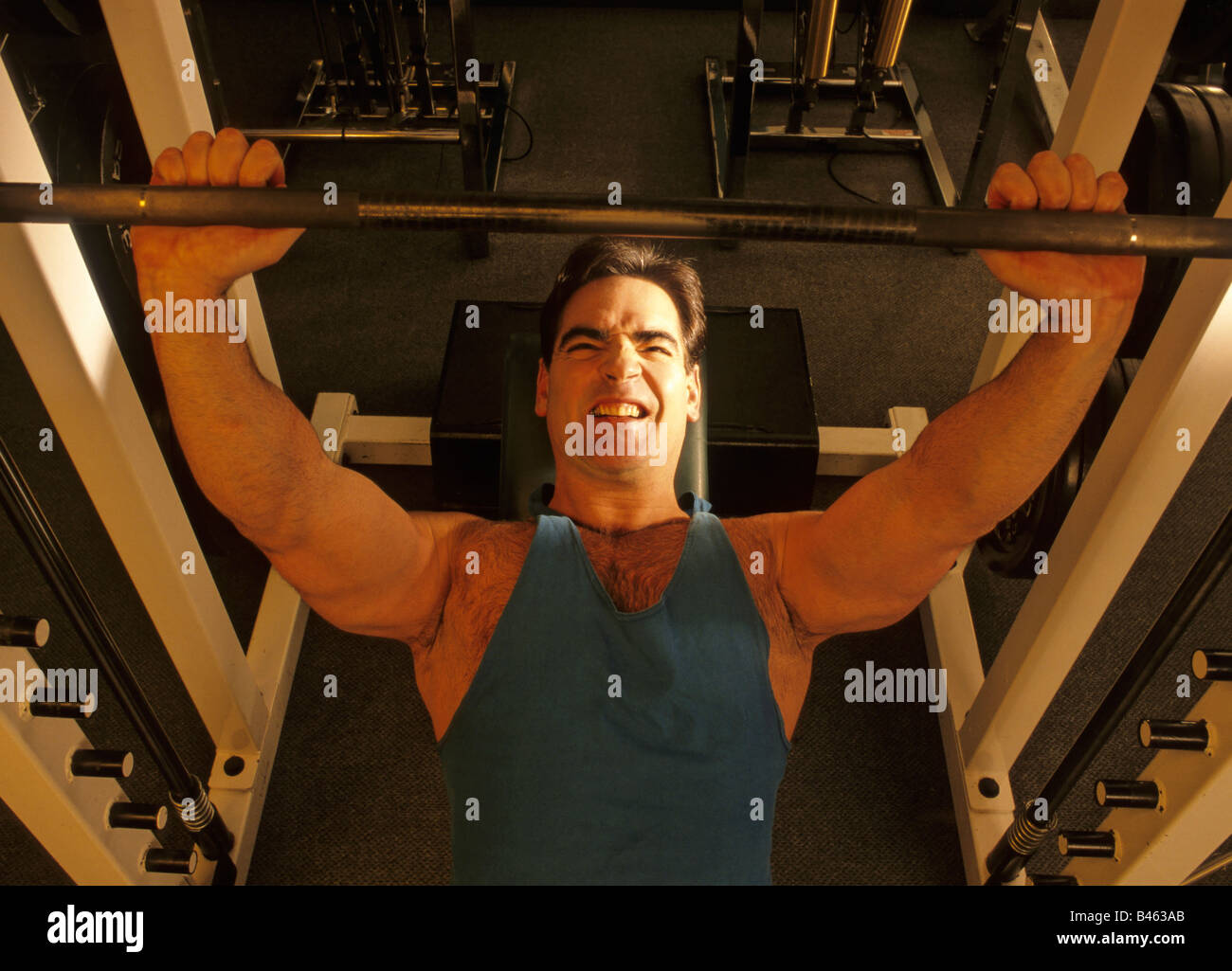 Man in gym Stock Photo - Alamy