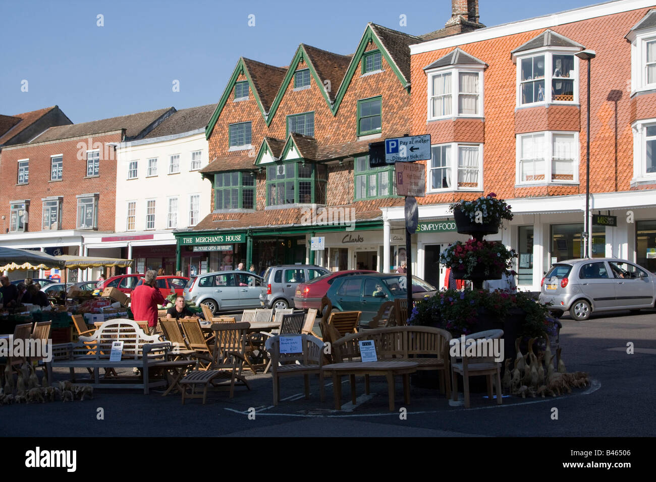 Marlborough town centre wiltshire england uk gb Stock Photo - Alamy