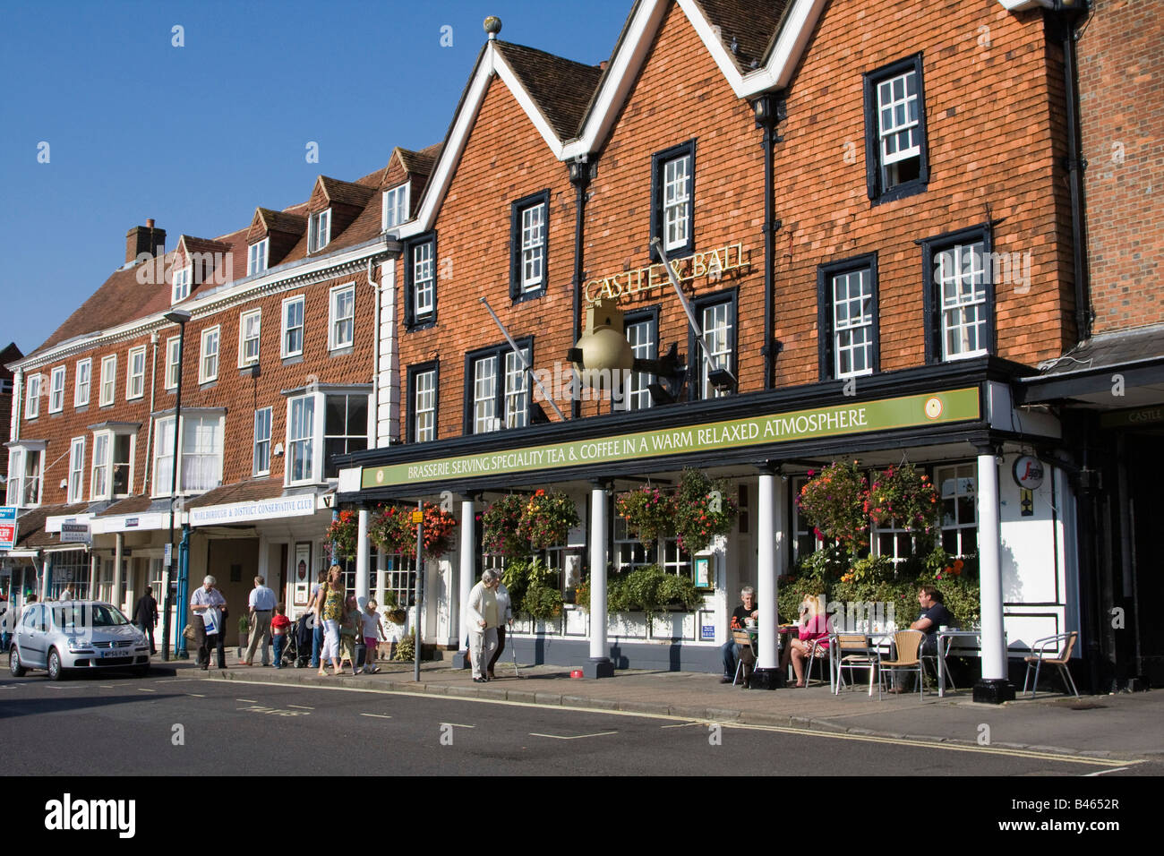 Marlborough town centre wiltshire england uk gb Stock Photo - Alamy