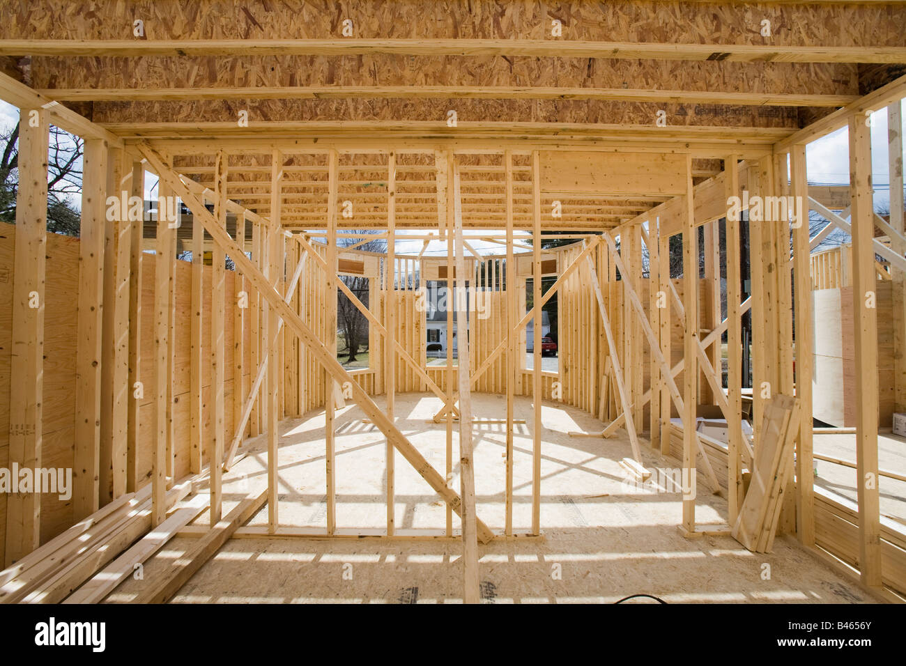 Interior room under construction Stock Photo - Alamy