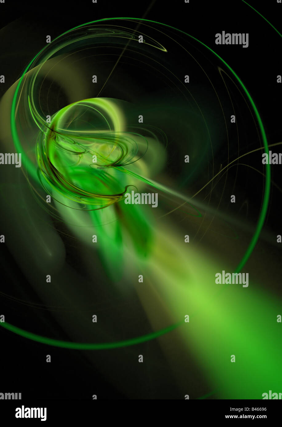 3D abstract green plasma works great as a background or art element in ...