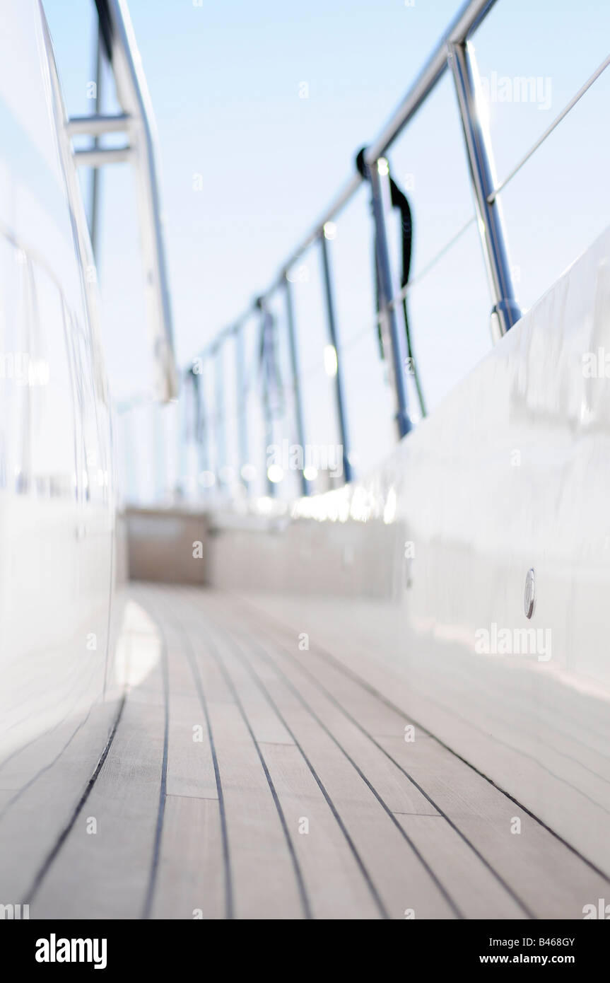 Walk way starboard side along super yacht. Picture by Patrick Steel ...