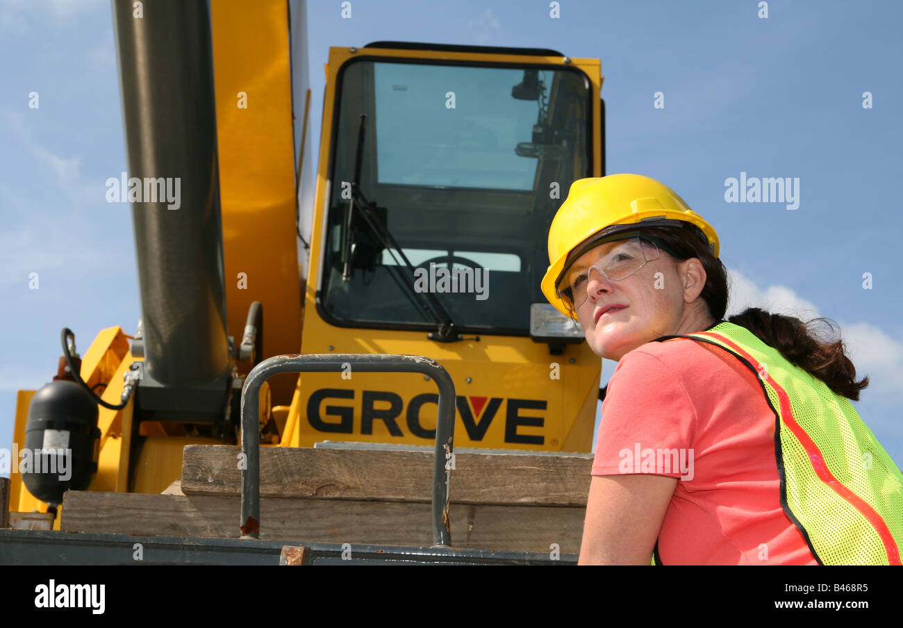 Lady working road construction site hi-res stock photography and images ...