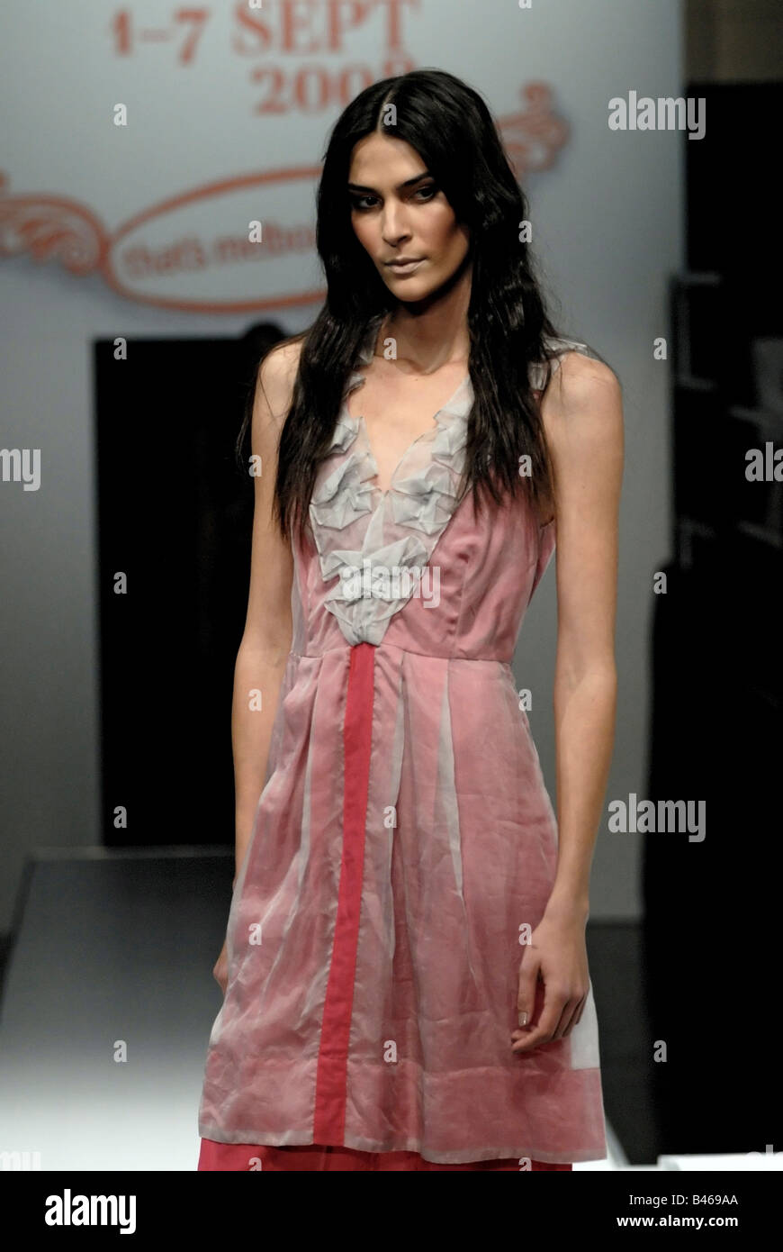Female model at a fashion show Stock Photo - Alamy