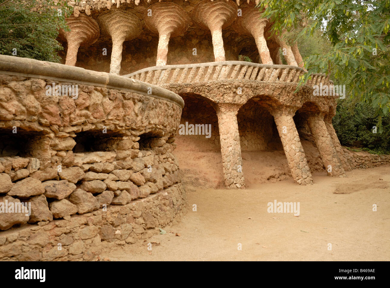 Antoni gaudi park guell hi-res stock photography and images - Alamy