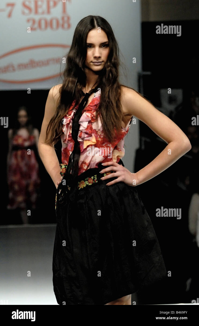 Female model at a fashion show Stock Photo - Alamy