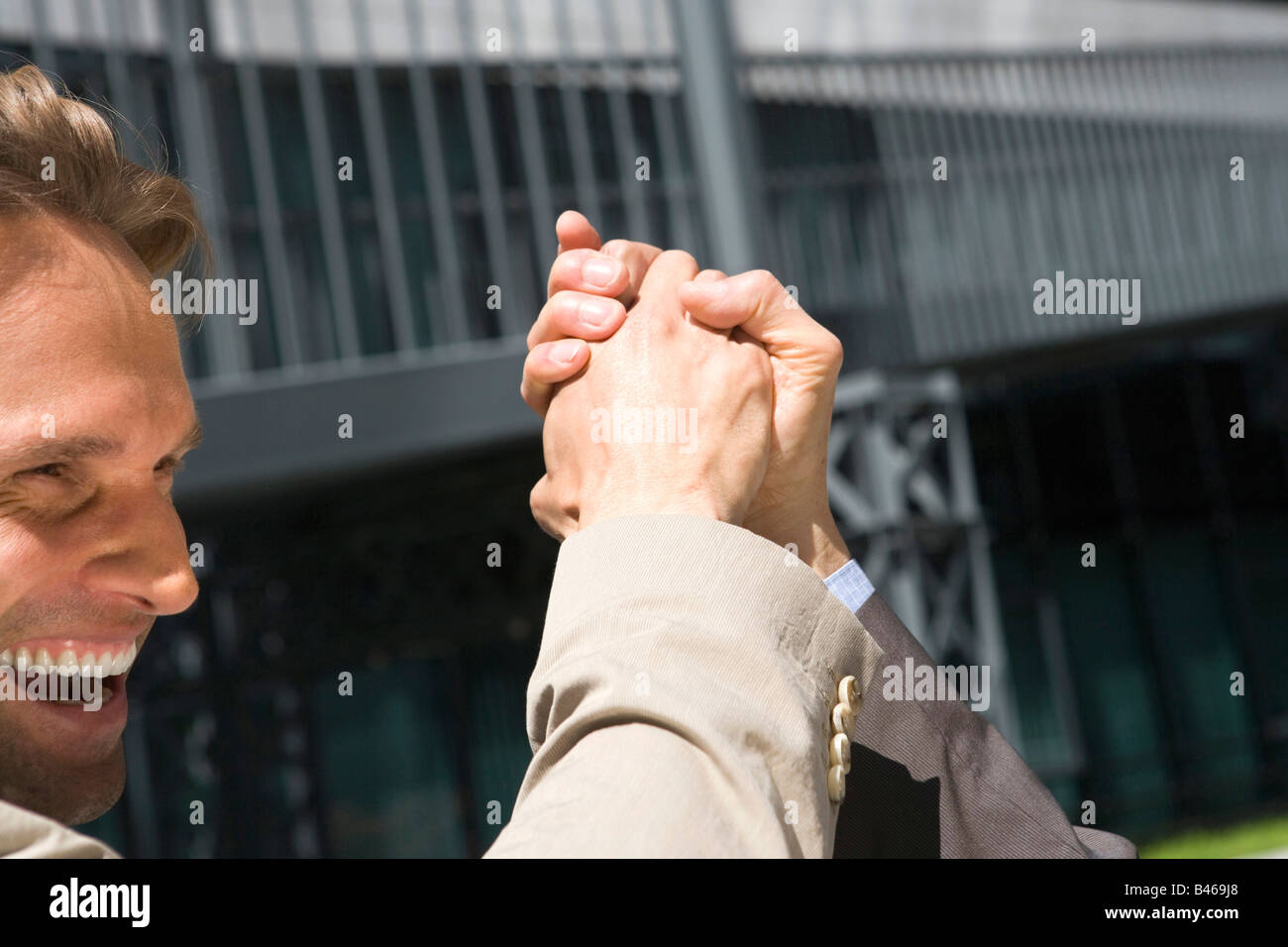 Germany, Baden Württemberg, Stuttgart, Handshake Stock Photo - Alamy