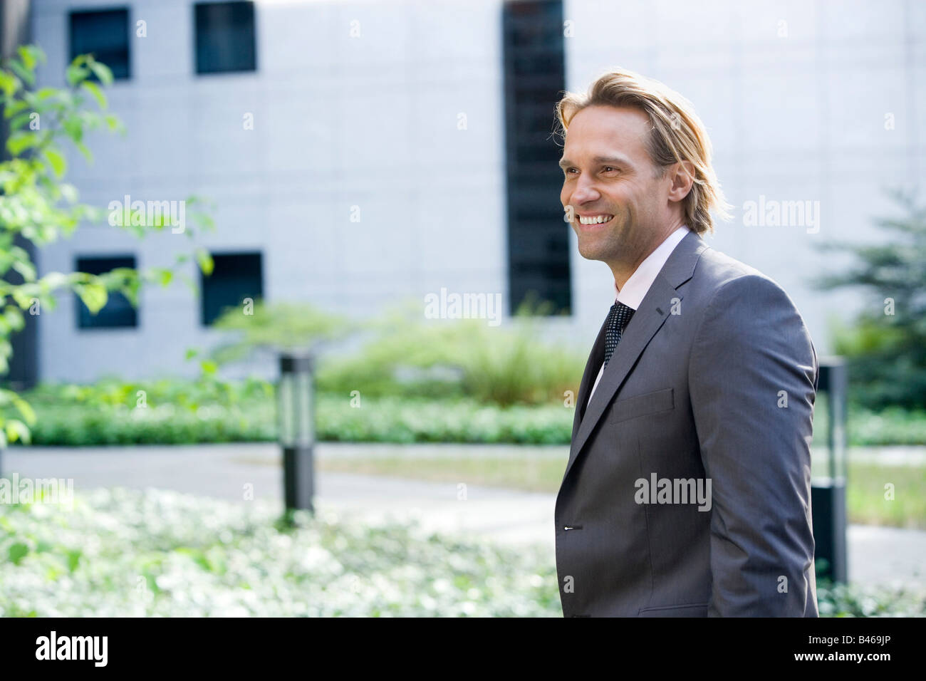 Germany, Baden Württemberg, Stuttgart, Businessman, smiling, portrait ...