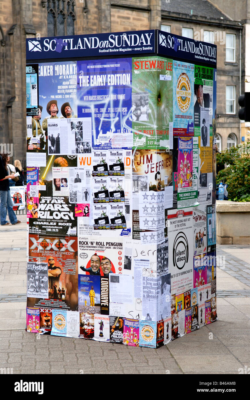 Edinburgh festival fringe posters billboard hi-res stock photography ...