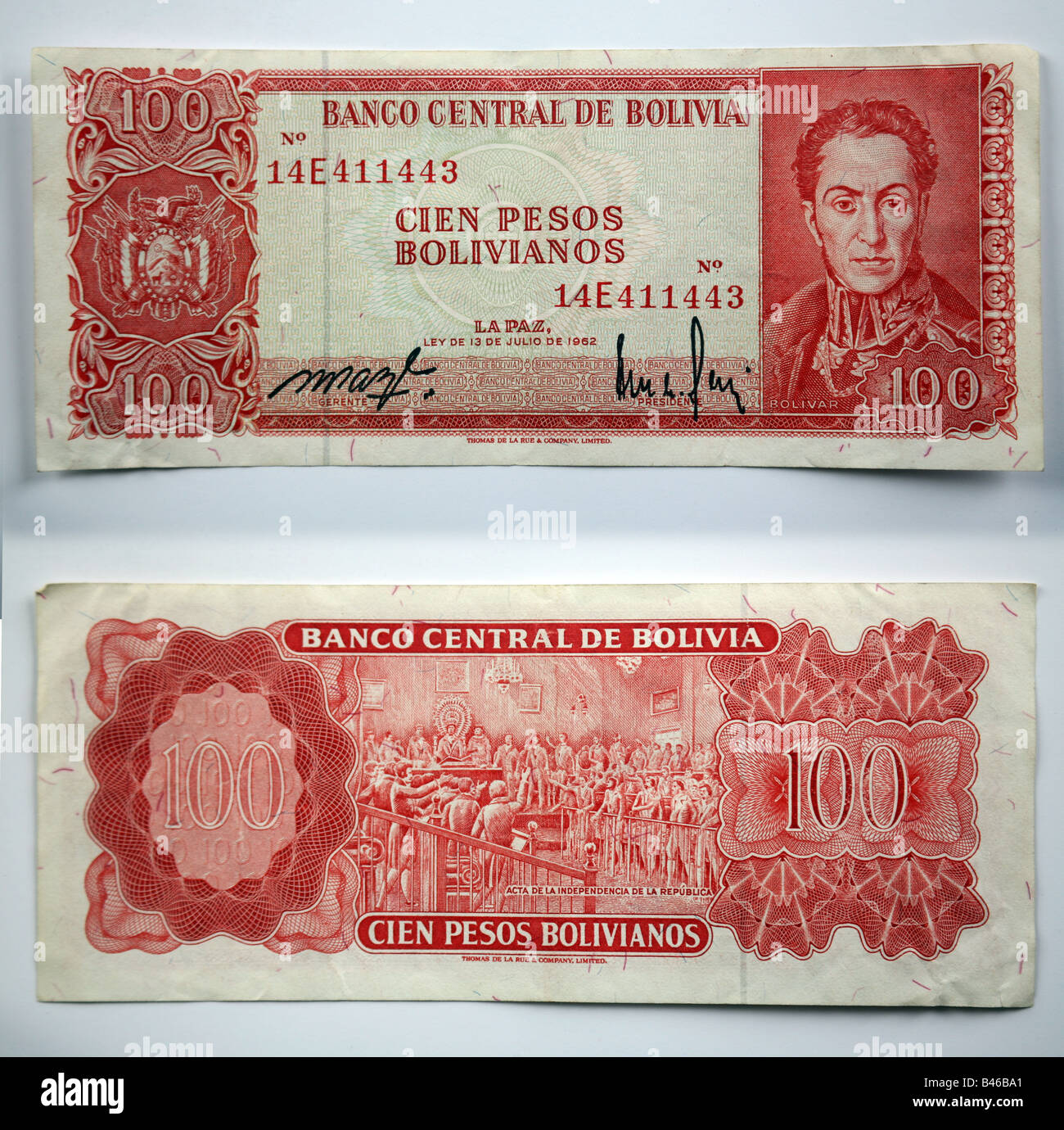 10 bolivianos bank note hi-res stock photography and images - Alamy