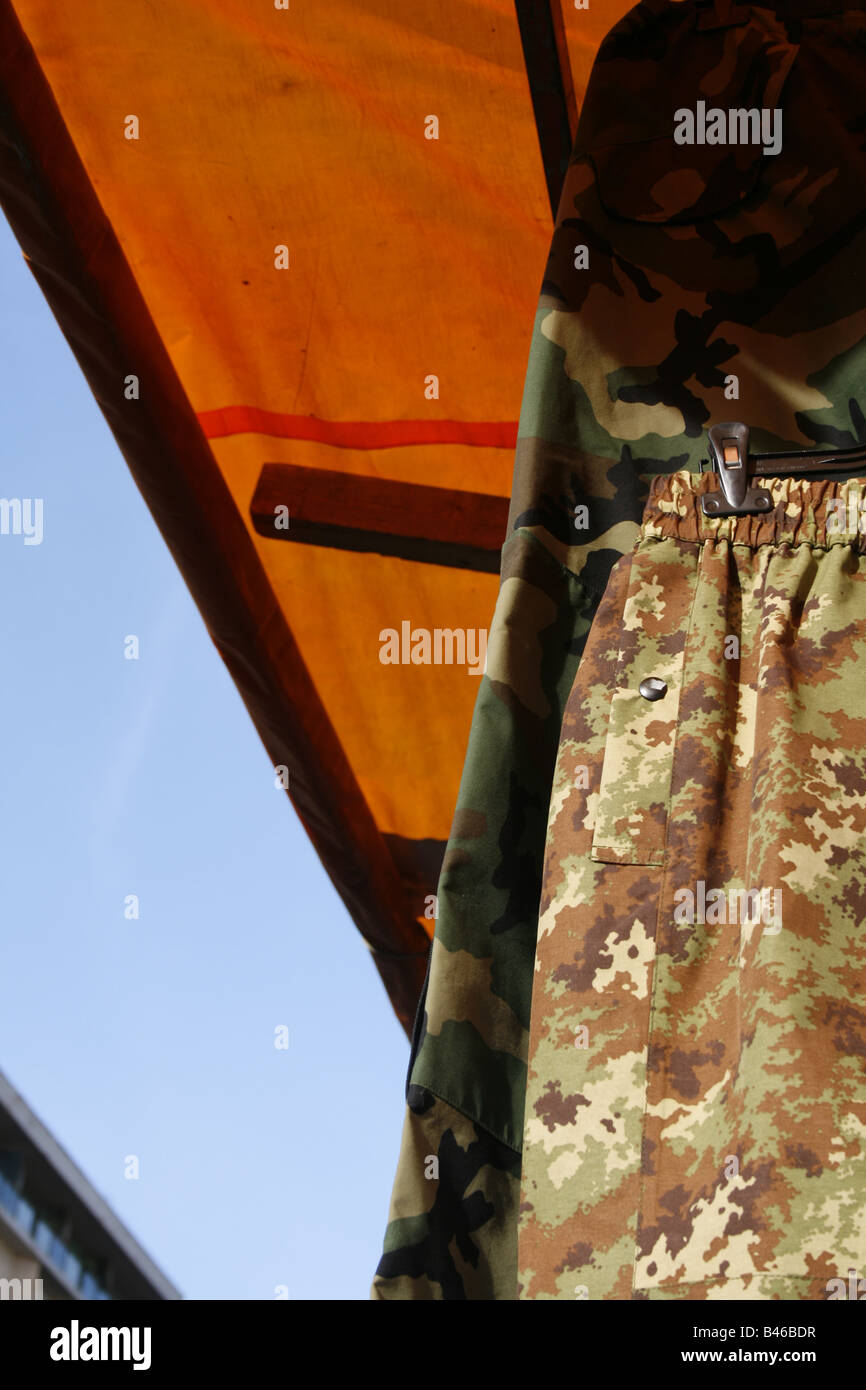 detail of market stall stand outdoors Stock Photo - Alamy