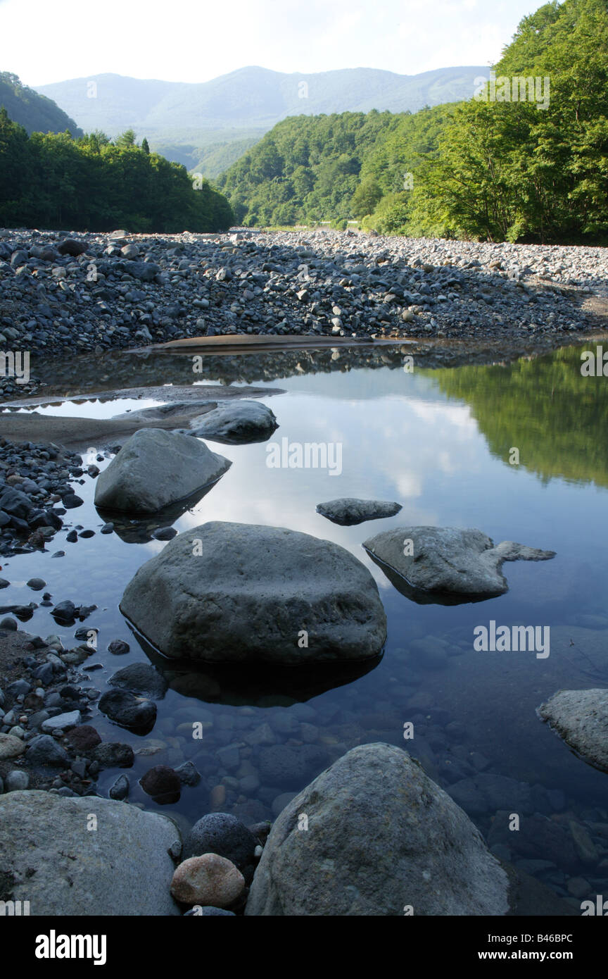 A river in Japan near Morioka Stock Photo - Alamy