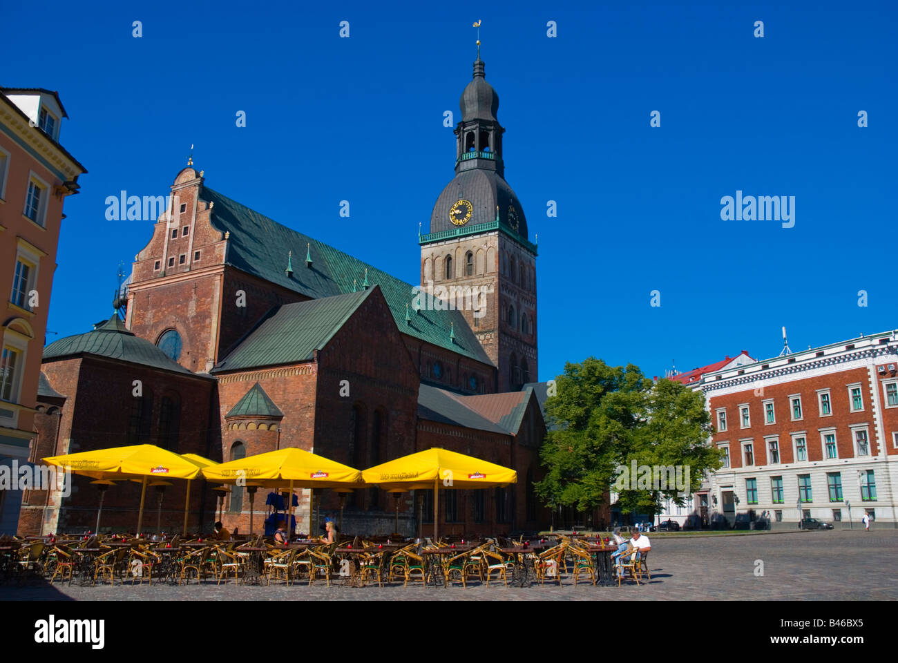 Doma laukums square with Doma baznica cathedral in Riga Latvia Europe ...