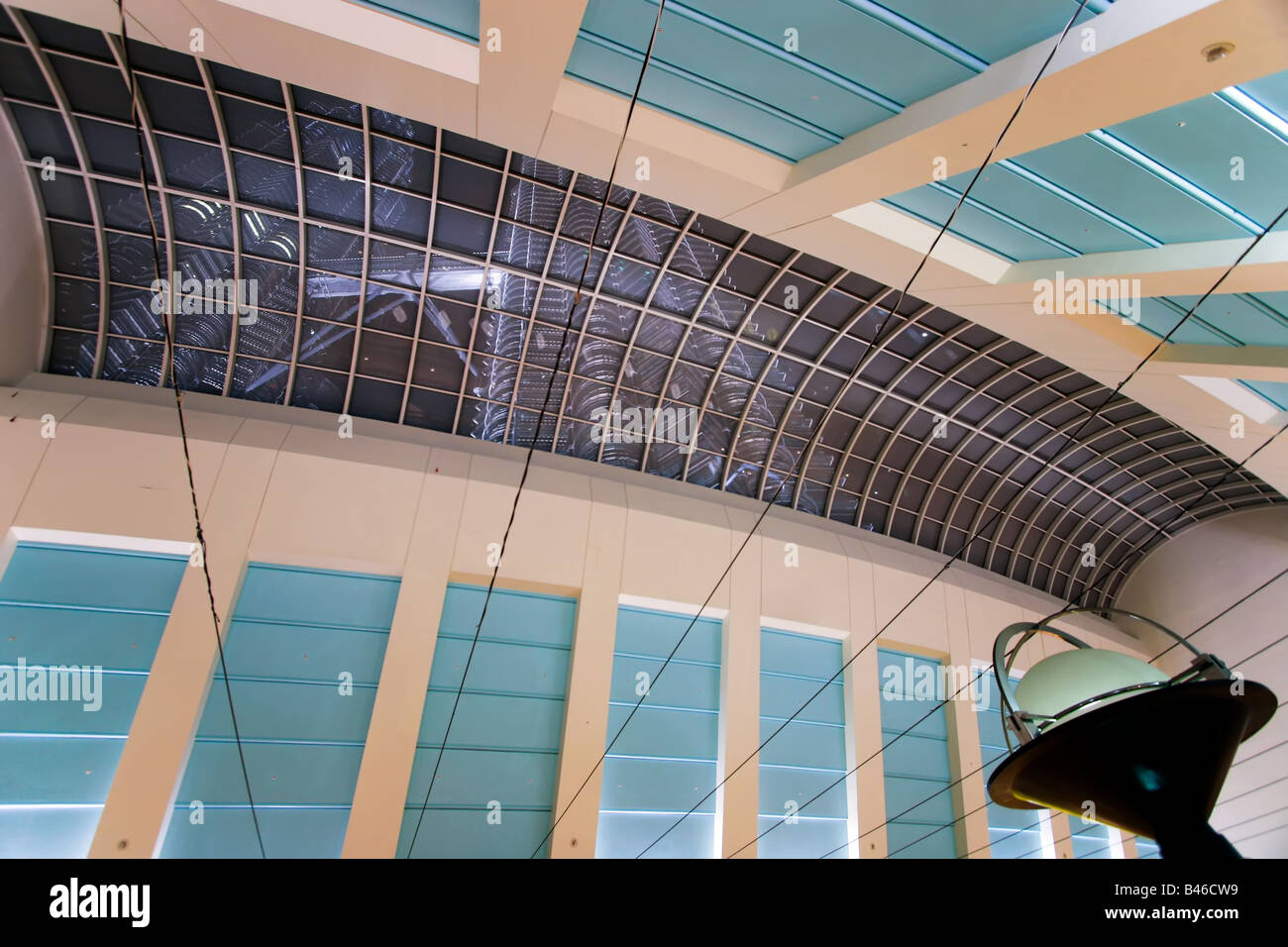 inside a malaysian business building with view of the petronas towers ...