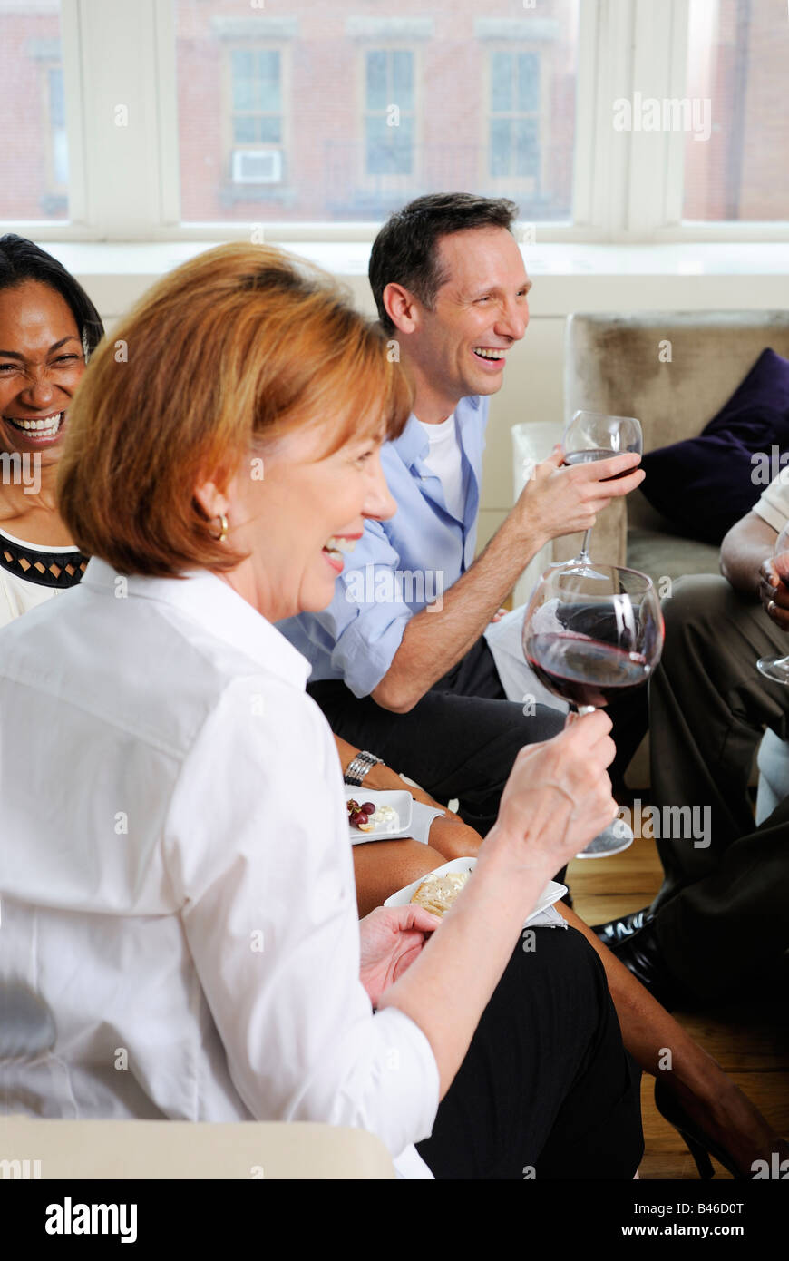 Good Friends Having Fun At A Party Stock Photo - Alamy