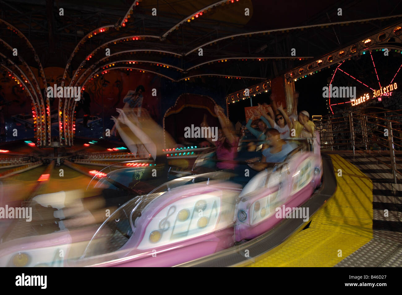 Visitors to Astroland in Coney Island in the Brooklyn borough of New ...