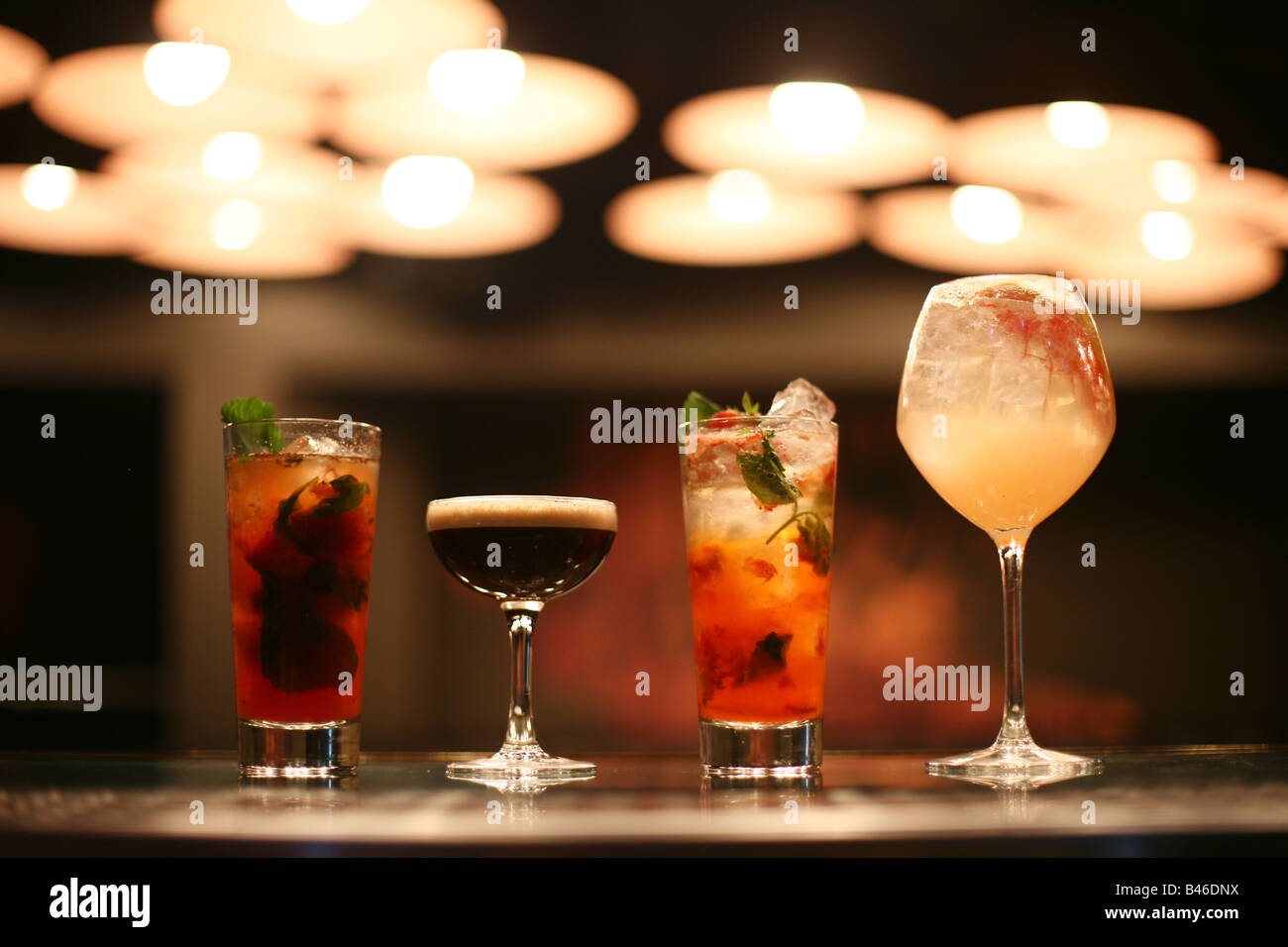 Cocktails Graphic Bar soho London Stock Photo - Alamy