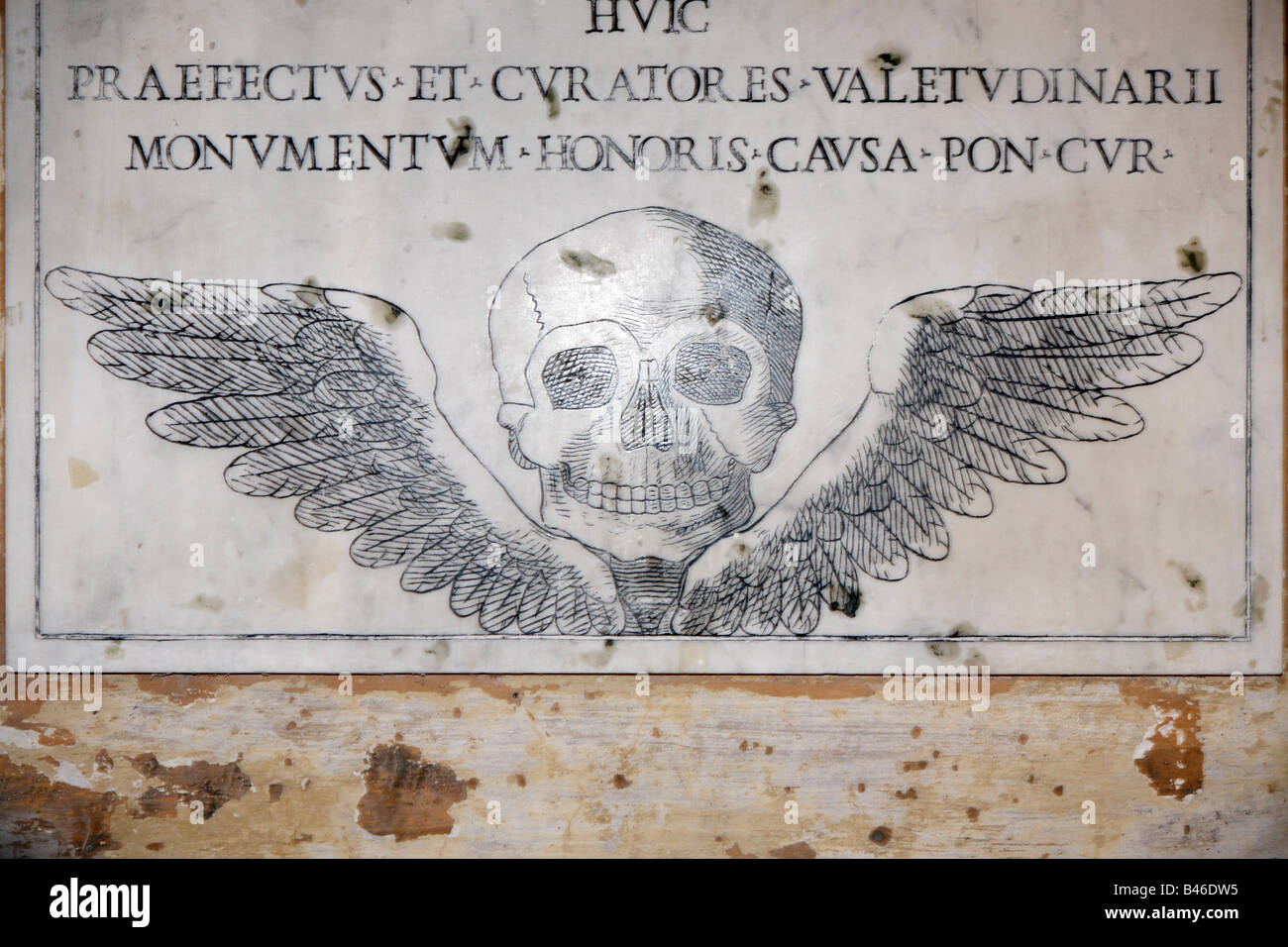 winged death's head Stock Photo - Alamy