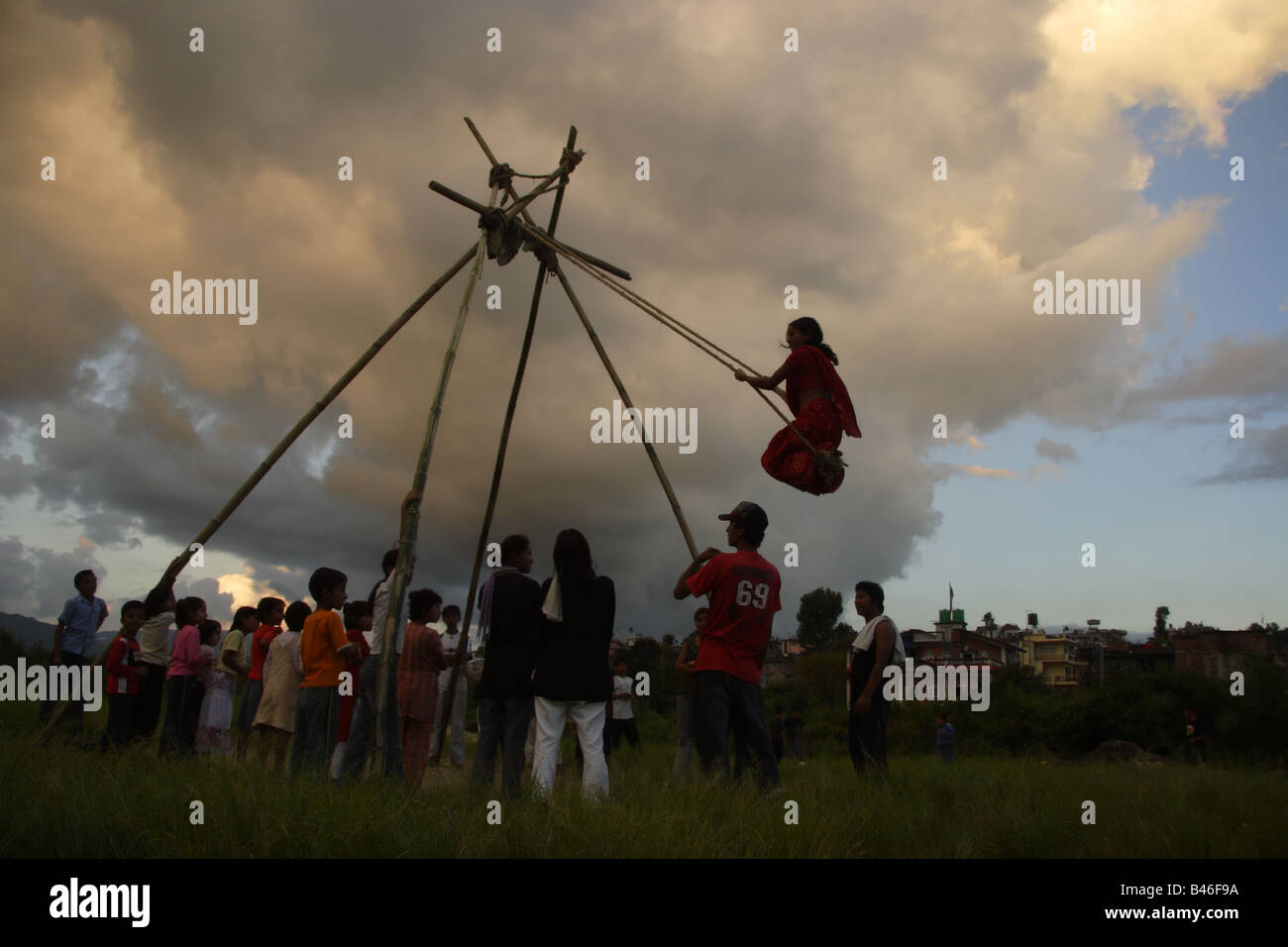 Dashain hi-res stock photography and images - Alamy