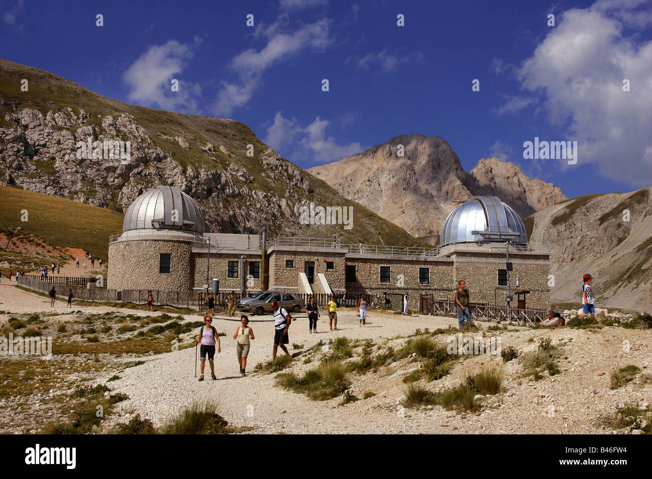 Mountain observatory at Campo Imperatore in Italy Stock Photo - Alamy