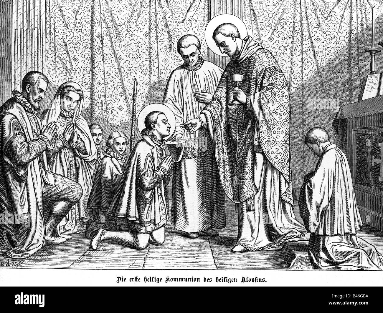 Receiving communion catholic Black and White Stock Photos & Images - Alamy