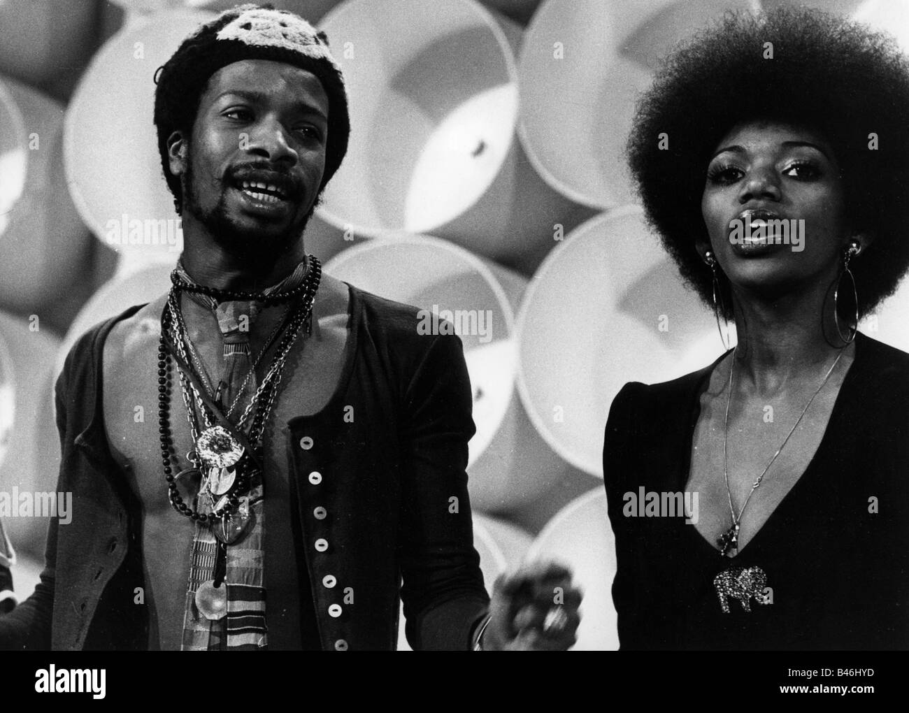 Les Humphries Singers, pop group, Malcolm Magaron, Liz Mitchell, during ...