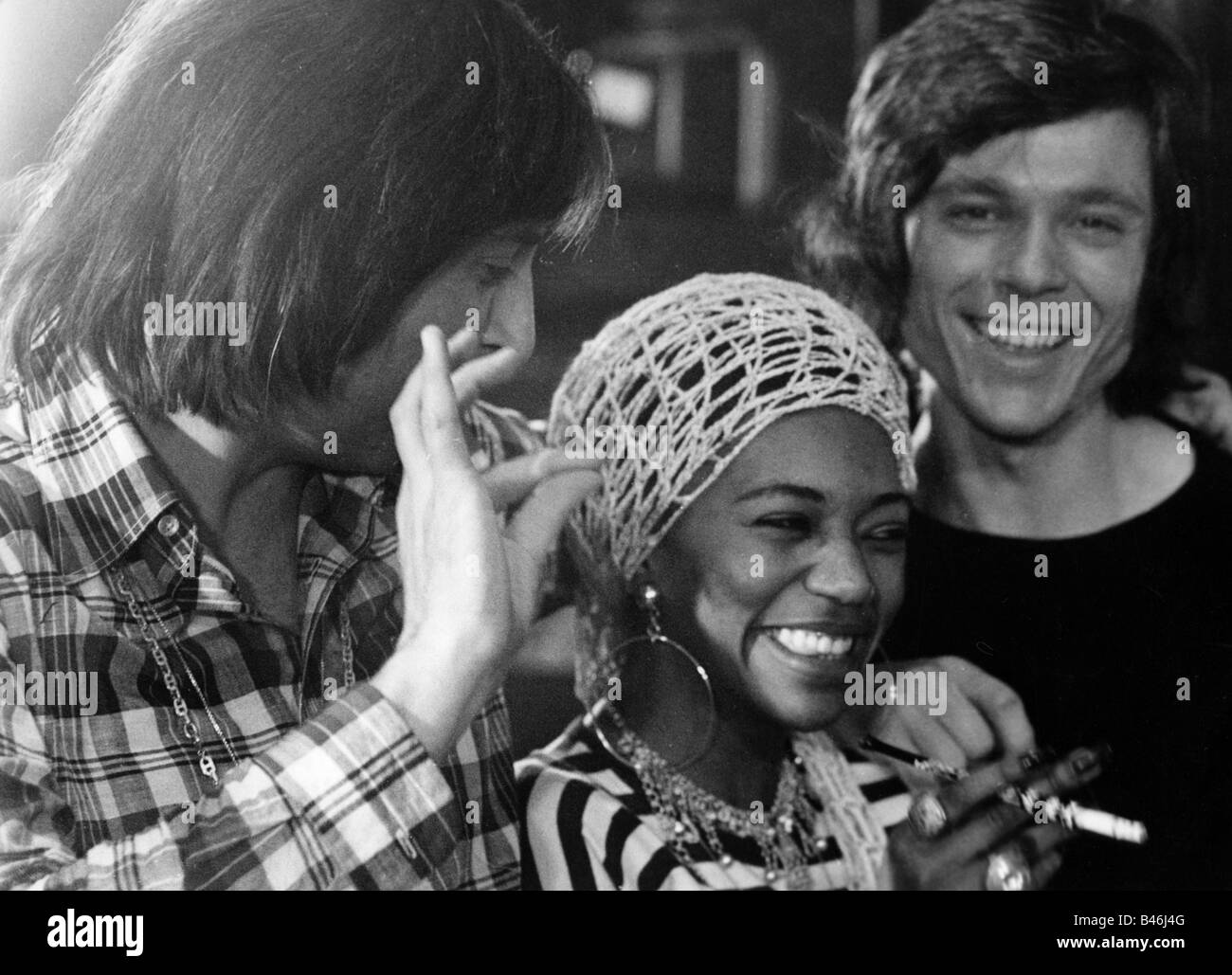 Les Humphries Singers, pop group, with Liz Mitchell, 1972 Stock Photo ...