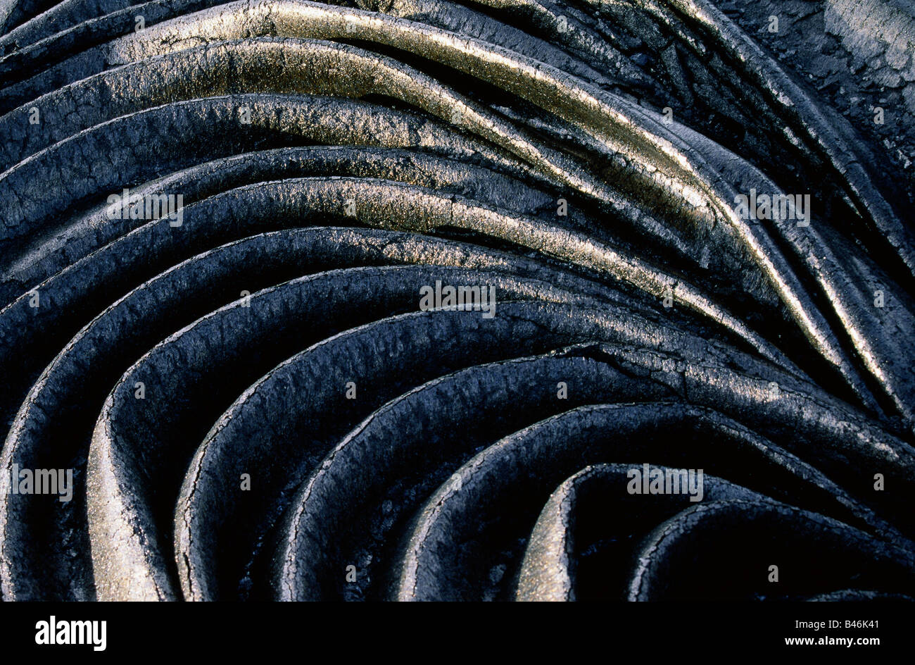 Lava Crust Formation, Hawaii Volcanoes National Park, Hawaii, USA Stock ...