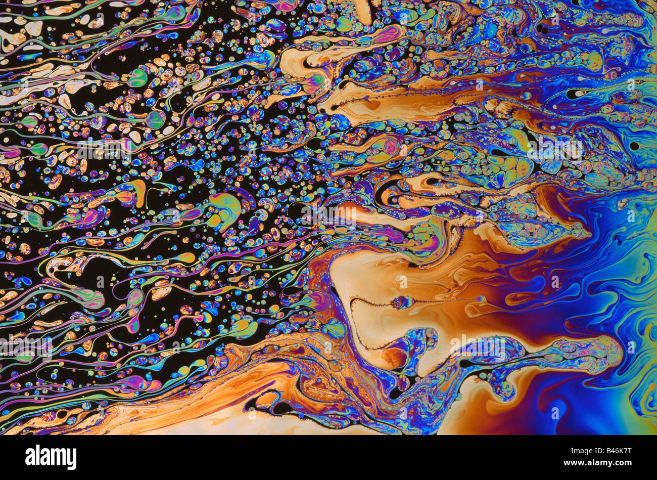 Colour Abstract of Soap Bubbles Stock Photo - Alamy