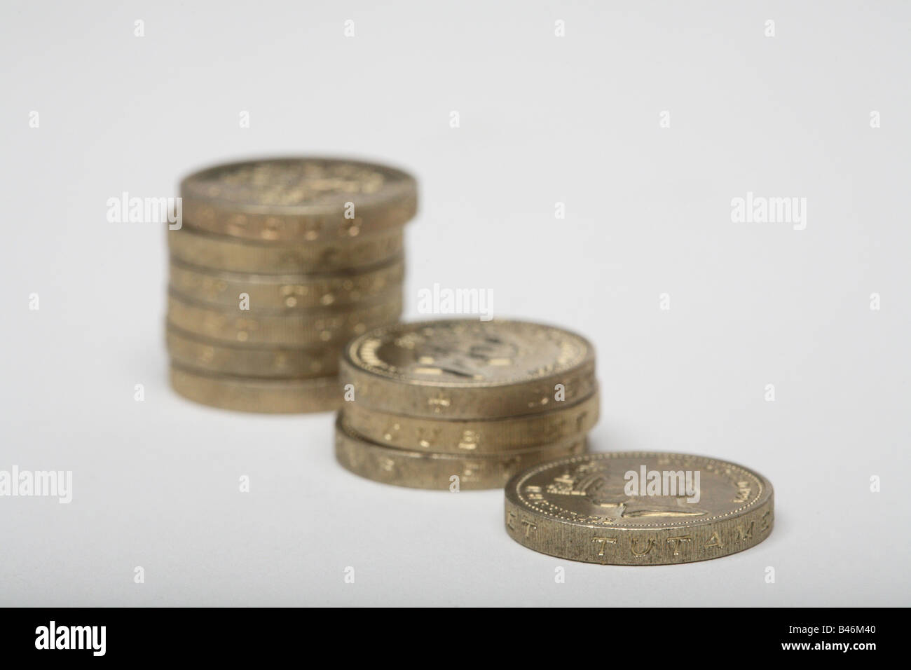 English Pound coins Stock Photo - Alamy