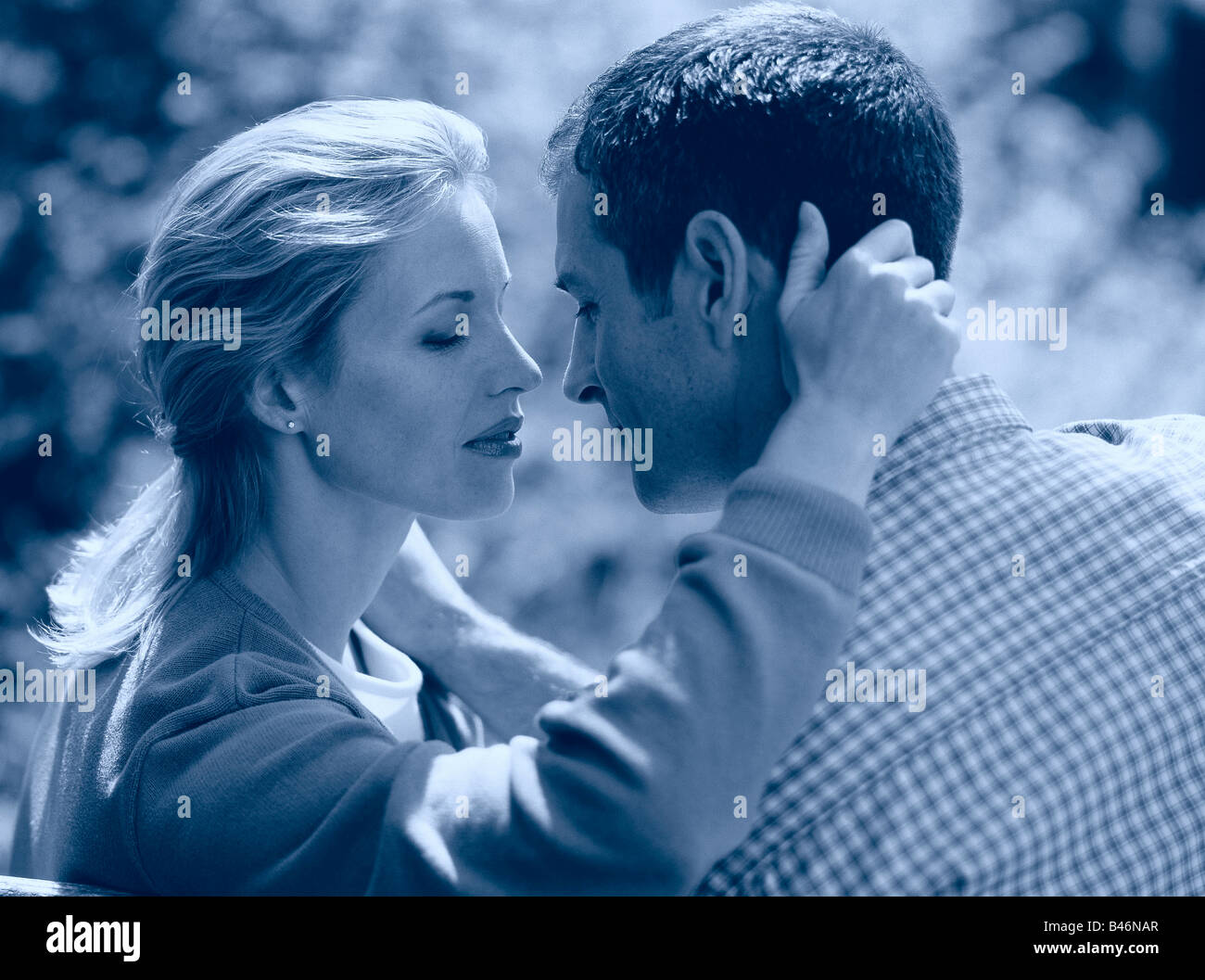 Portrait of Couple Outdoors Stock Photo - Alamy