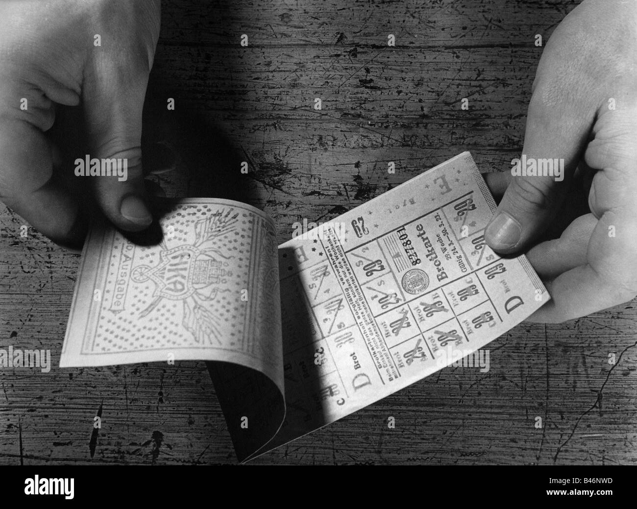 Food ration card germany hi-res stock photography and images - Alamy